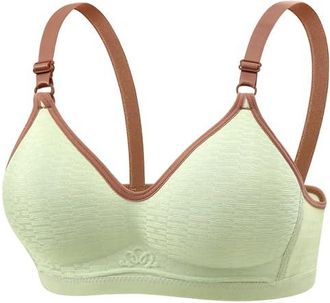 Generic Soutien-gorge 2026 pour femme sans armatures avec soutien lat&eacute;ral, vert clair, 62