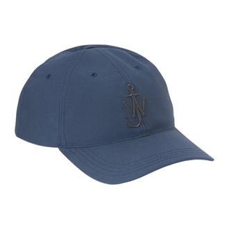 J.W.Anderson Homme, Accessoires, Bleu, Taille: ONE Size Casquette de baseball en coton cir&eacute;