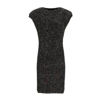 Emporio Armani Robe en maille sans manches - Femme - Robes - Noir - Taille: 40 FR