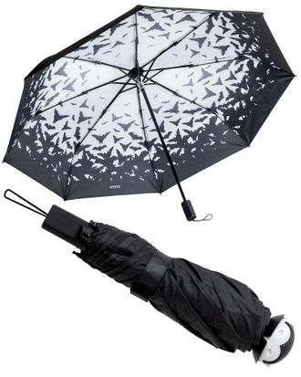OTOTO Design NEU! Spookula Vampir Faltbarer Regenschirm, einzigartig, Gothic-Accessoires, coole Geschenke, Gothic, schwarz und weiß, niedlich, regenschirm, gruseli