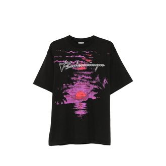 Balenciaga Graphic-print Distressed T-shirt