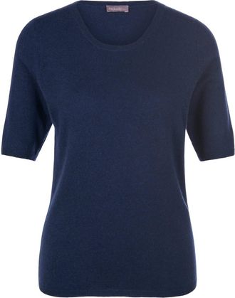 Peter Hahn Rundhals-Pullover aus Schurwolle und Kaschmir Peter Hahn blau