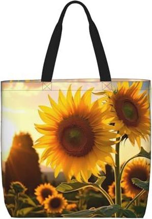Generic Magnifique Tournesols Sac Fourre Tout Grand Sacs De Courses D&eacute;contract&eacute; Sac A Main Femme Pour Universit&eacute; Gym Quotidienne