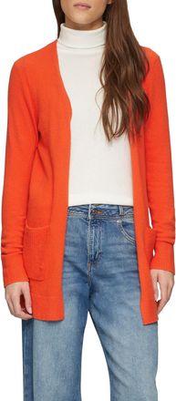 s.Oliver Lange Strickjacke mit Rippb&uuml;ndchen