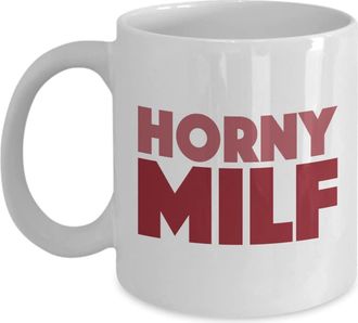 IUBBKI Geile MILF Lustige Neuheit Geschenk Tasse Wei&szlig; 11oz