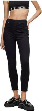 HUGO BOSS Femmes 931 Jegging Extra Slim Fit en Denim Noir avec Taille à Logo