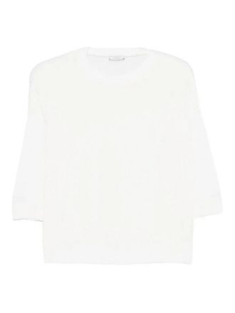 PESERICO Pull Col Rond - Blanc