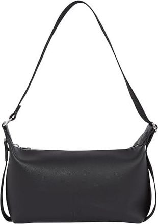 Calvin Klein Sac à Bandoulière Femme Over Webbing Shoulder Bag Élégant, Noir (Black), Taille Unique