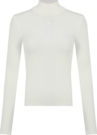 Courr&egrave;ges Pull col roul&eacute; R&eacute;&eacute;dition en maille