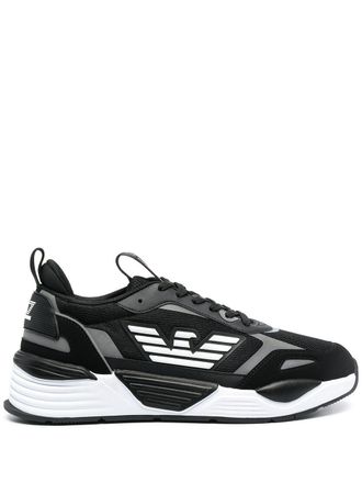 Emporio Armani baskets &agrave; logo - Noir