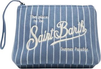 MC2 Saint Barth Femme, Sacs, Bleu, Taille: ONE Size Aline Sponge Clutch