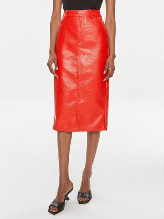 Rotate Rock aus Kunstleder 1122941292 Rot Regular Fit