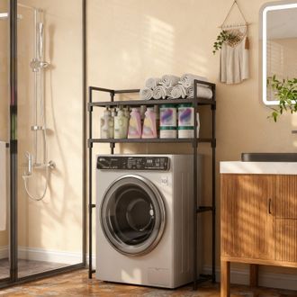 Generic Regal &uuml;ber der Waschmaschine - Multifunktionales Regal for Waschmaschine und W&auml;sche, ideal for die Organisation von Waschk&uuml;che, Badezimmer und Garage,