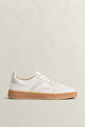GANT Damen Cuzima Sneaker aus Glatt- und Veloursleder (37) Wei&szlig;