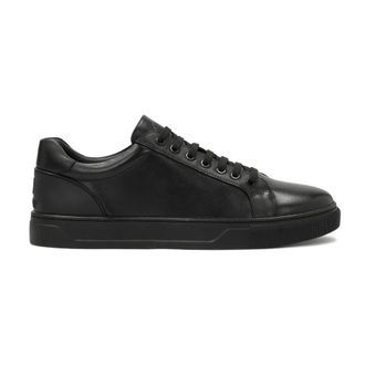 Kazar Schwarze Leder-Sneaker mit Schn&uuml;rung - - Shoes - Herren - Schwarzk - 41 EU