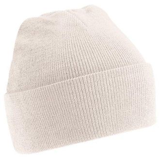 Beechfield Bonnet tricot&eacute; - Unisexe (Taille Unique) (Blanc cass&eacute;)