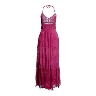 Guess Fuchsia Seidenkleid Hergestellt in Italien - - Dresses - Damen - Rosa - S