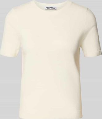 Review Strickshirt aus Viskose-Mix mit Rundhalsausschnitt