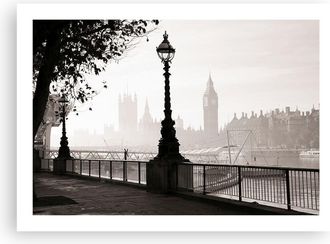 Arttor Wandposter Art Prints 70x50cm Poster ohne Rahmen Die Architektur London Stadt Küche Wanddeko Bild Wand Kunstdruck Deko Wandbilder Dekoration Wohnzimme