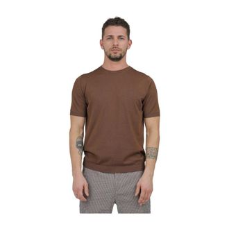 Irish Crone Rundhals T-Shirt - - Tops - Herren - Braun - S
