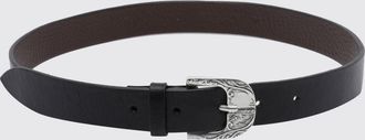 Orciani Ceinture en cuir de veau de style western avec boucle r&eacute;glable