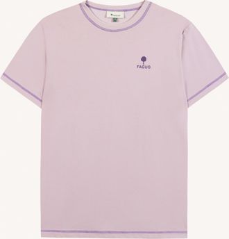 Faguo T-shirt imprim&eacute; faguo rose gris&eacute; - LUGNY