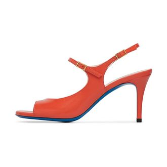 Loriblu D?collet? aus gl?nzendem rotem Leder cayenne - - Shoes - Damen - Rot - 35 EU