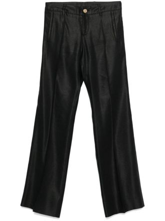 Gucci pantalon évasé (années 2000) - Noir