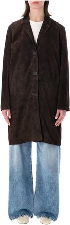 S.W.O.R.D 6.6.44 S.w.o.r.d 6.6.44, Femme, Manteaux, Brun, Taille: 40 FR Coat Fringed