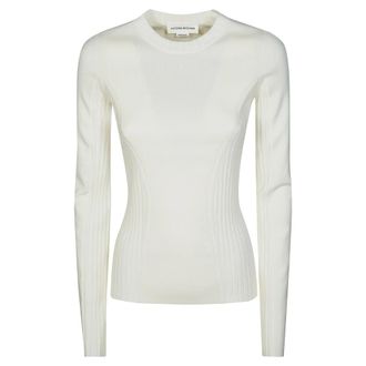 Victoria Beckham Damen, Strickwaren, Wei&szlig;, XSGr&ouml;&szlig;e