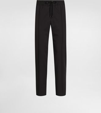 Dolce & Gabbana Wool Canvas Jogging Trousers - Mann Hosen Und Shorts Grey 54