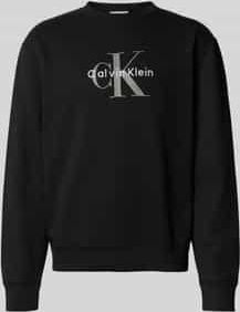 Calvin Klein Jeans Regular Fit Sweatshirt mit Logo-Print Modell Terry