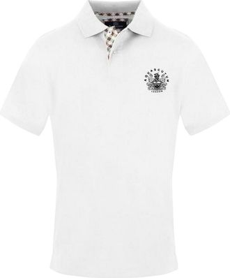 Aquascutum Poloshirt f&uuml;r Herren, Mit Kragen (Wei&szlig;)