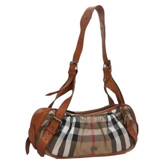 Burberry Sac bandouli&egrave;re en toile Pre-owned - Femme - Pre-owned - Beige - Taille: ONE Size
