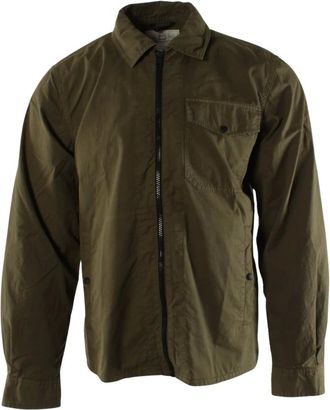 Woolrich Homme, Vestes, Vert, Taille: M Gabardine Overshirt