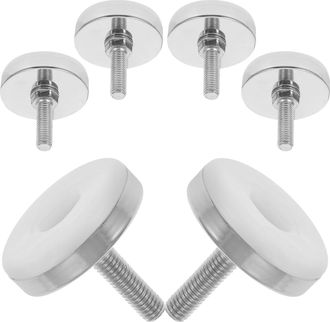 Valiclud 6 Stück Verstellbare Möbel nivellierfüße Schraubbare Tisch Stuhlbeine Höhenverstellbar rutschfeste Bodenschutzfüße für Schränke Tische Büromöbel und W