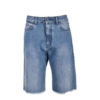 Costume National Femme, Shorts, Bleu, Taille: W28 Shorts Bermuda Contemporains en Coton