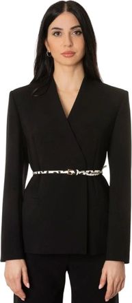 Max Mara Femme, Vestes, Noir, Taille: 44 FR Giacca in doppio petto