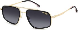 Carrera Sonnenbrillen Carrera CARRERA 338/S BLACK ON GOLD/GREY SHADED 58/18/145 Herrenbrillen