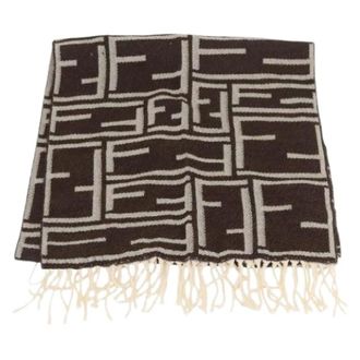 Fendi Pre-owned Vintage Zucca Scarf - Femme - Pre-owned - Brun - Taille: ONE Size