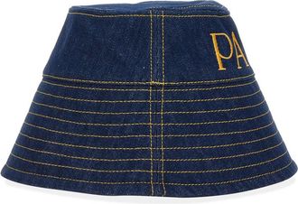 Patou AC027_0008602D Logo Cotton Bucket Hat - Blue