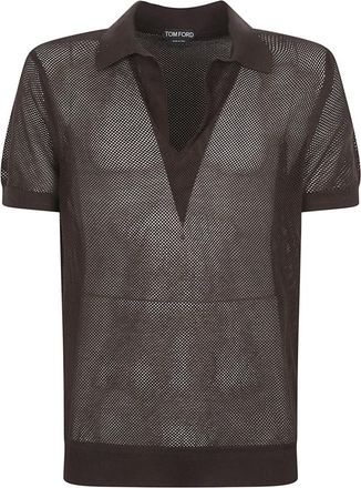 Tom Ford Homme, Tops, Brun, Taille: 2XL Polo Chemises