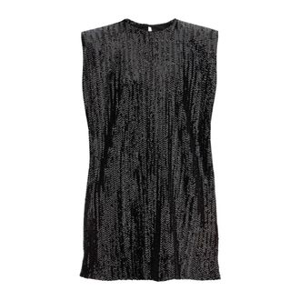 Golden Goose Sequin Sleeveless Top - - Dresses - Damen - Schwarzk - S
