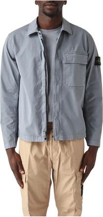 Stone Island Homme, Vestes, Bleu, Taille: M Chemises