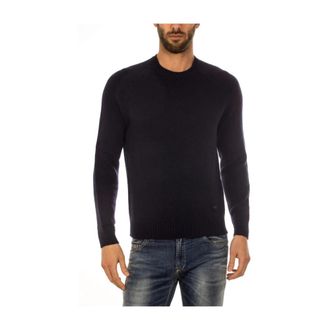 Armani Jeans Gem&uuml;tlicher Strickpullover - - Knitwear - Herren - Blau - L