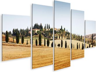 Islandburner Bild auf Leinwand Typische Landschaft In Der Toskana Im Herbst Bilder Wandbilder Poster