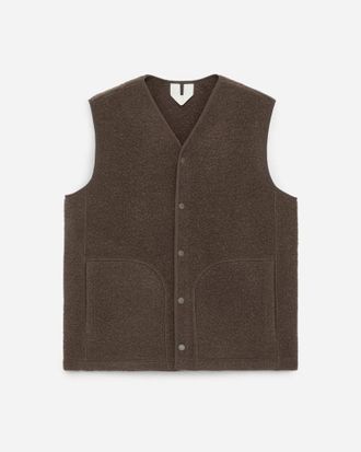 Arket Fleeceweste Aus Wollmischung -Beige