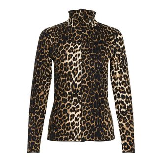 Karen by Simonsen Chemisier &agrave; Imprim&eacute; L&eacute;opard Monks Robe - Femme - Tops - Multicolore - Taille: 42 FR