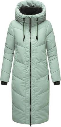Marikoo Nadaree Manteau dhiver chaud matelassé pour femme avec capuche réglable et col haut Tailles XVI XS-XXL, menthe fumée, L