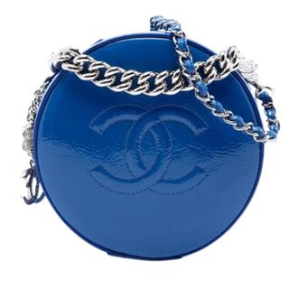 Chanel Sac bandouli&egrave;re en cuir verni Pre-owned - Femme - Pre-owned - Bleu - Taille: ONE Size